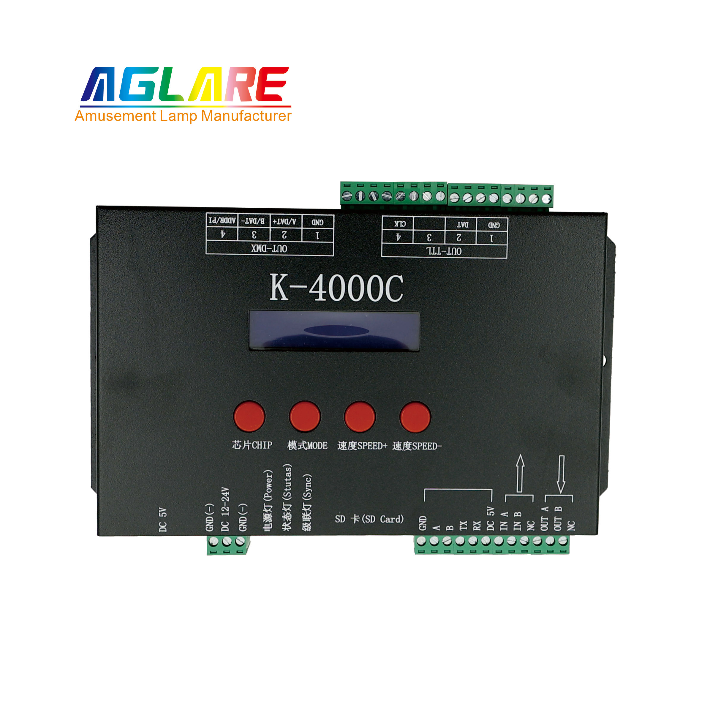 K-8000C Programmable DMX/SPI SD Card LED Pixel Controller | LED ...