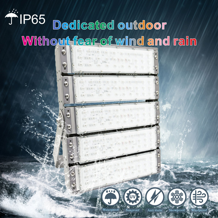 IP65 250W LED RGB Flood Light with Remote Control | RGB Color ...