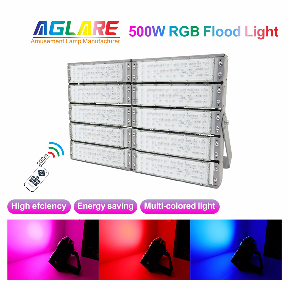500W LED RGB Flood Light with Remote Control | RGB Color | Shenzhen ...